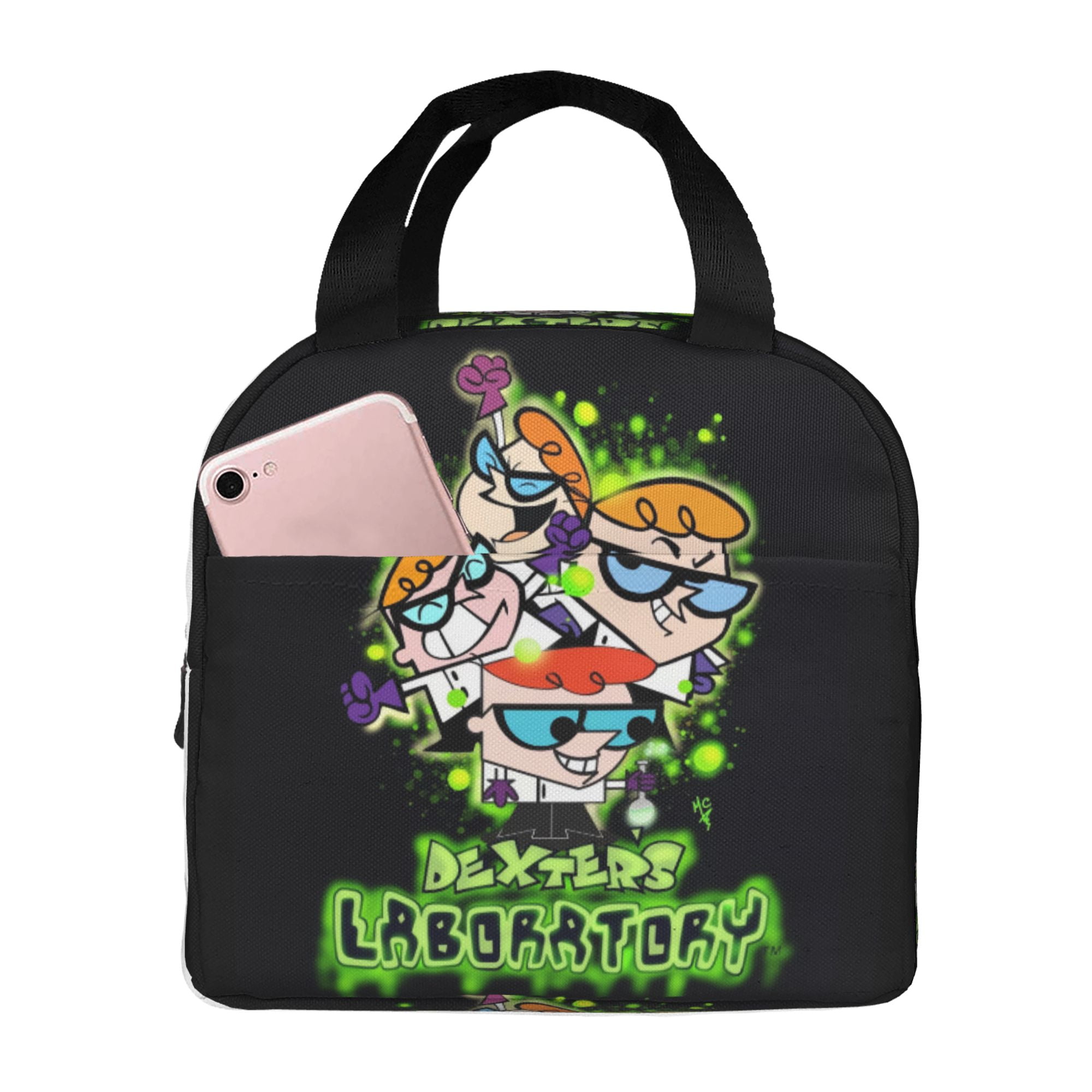Dexter'S Laboratory Lunch Bag Tote Bag Insulated Lunch Box Picnic Beach ...