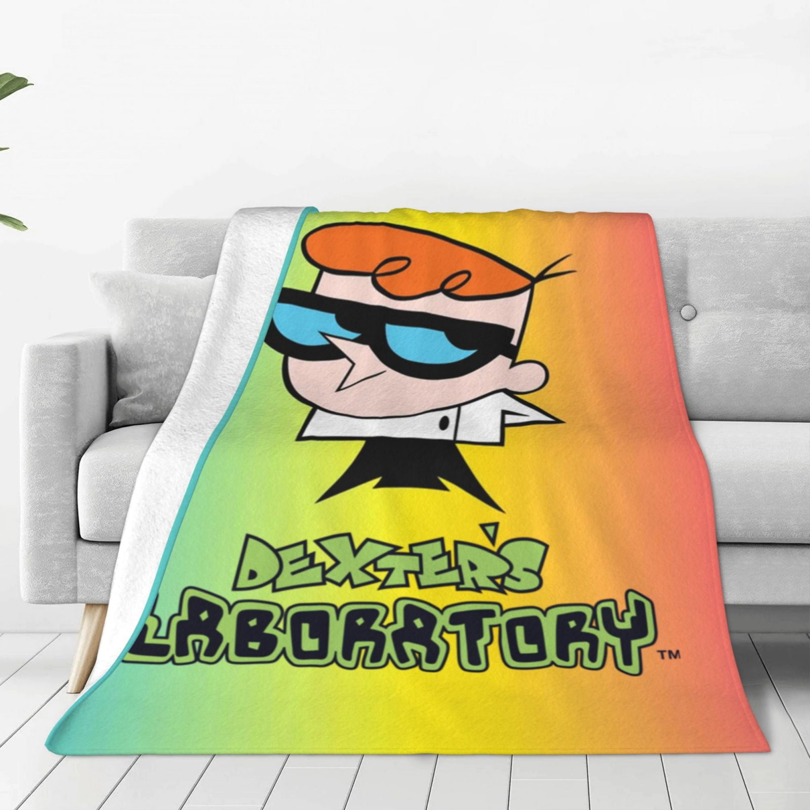 Dexter'S Laboratory Throw Blanket Couch Bed Sofa Soft Lightweight Warm ...