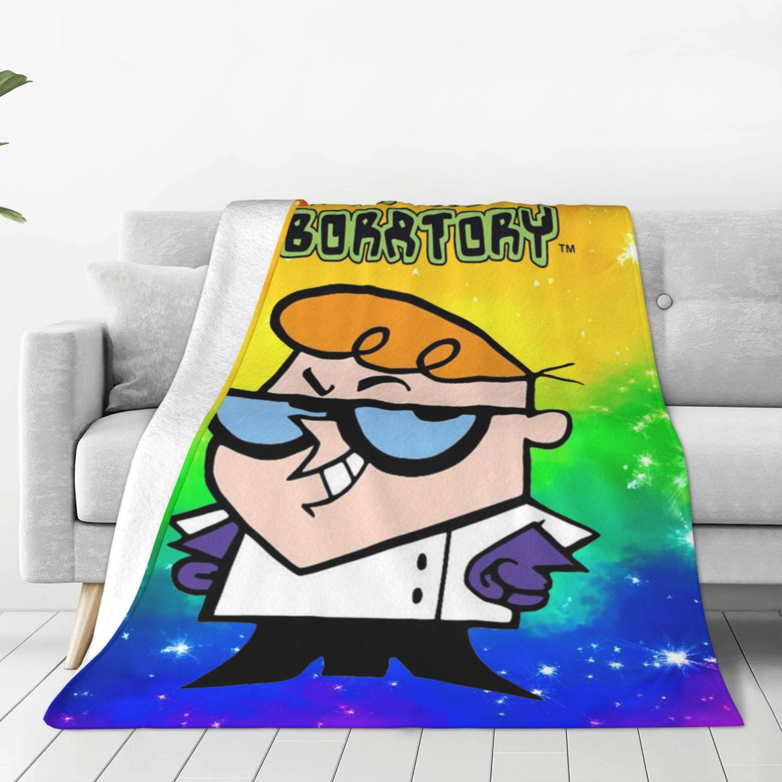 Dexter'S Laboratory Throw Blanket Couch Bed Sofa Soft Lightweight Warm ...