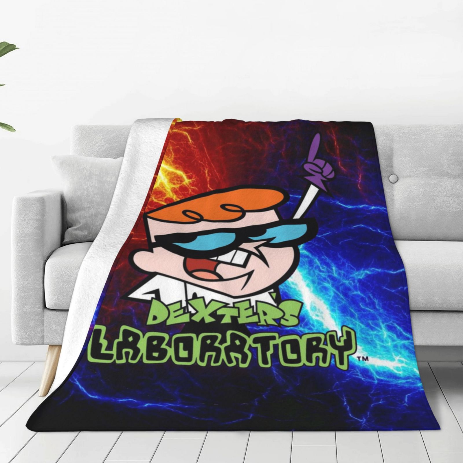 Dexter'S Laboratory Throw Blanket Couch Bed Sofa Soft Lightweight Warm ...