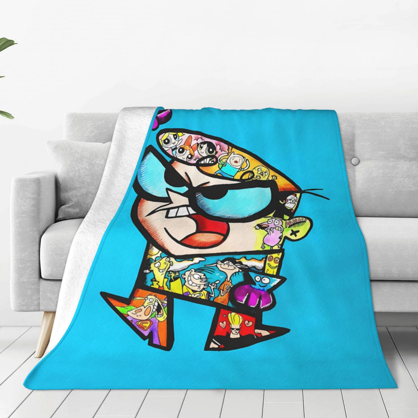 Dexter'S Laboratory Throw Blanket Couch Bed Sofa Soft Lightweight Warm ...