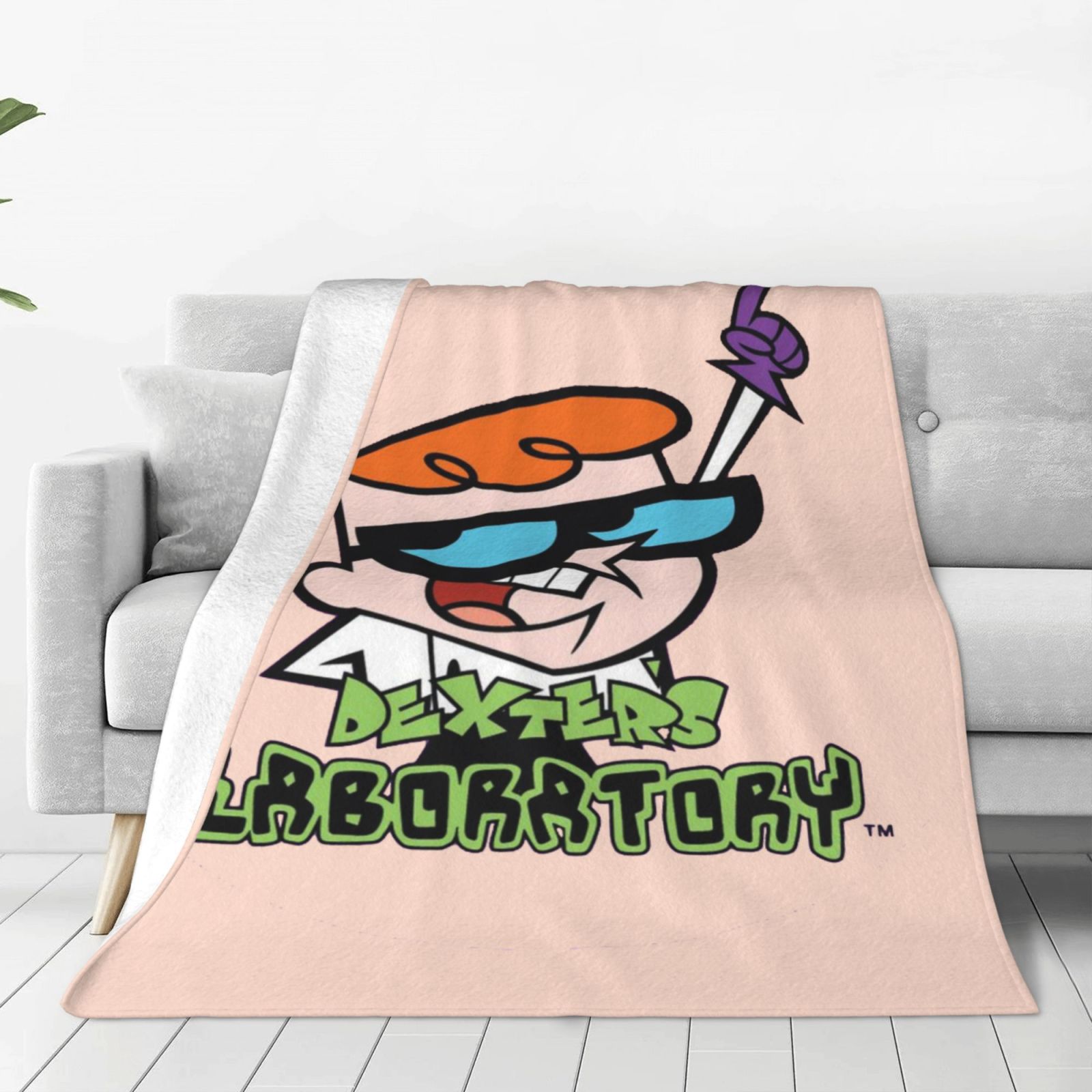 Dexter'S Laboratory Throw Blanket Couch Bed Sofa Soft Lightweight Warm ...