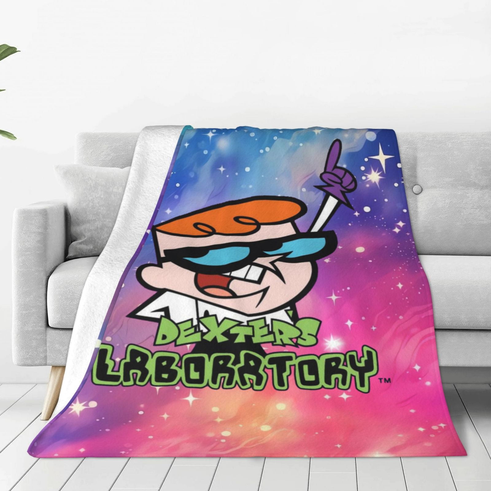 Dexter'S Laboratory Throw Blanket Couch Bed Sofa Soft Lightweight Warm ...