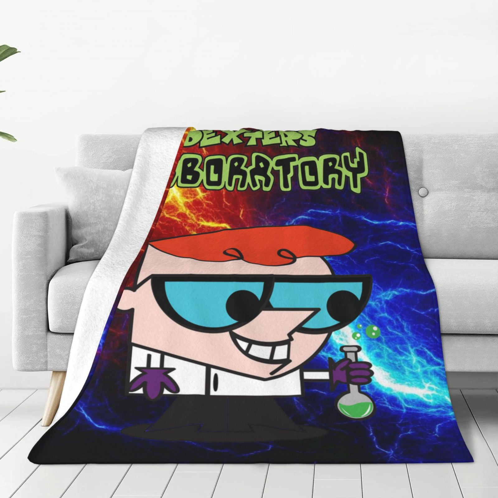 Dexter'S Laboratory Throw Blanket Couch Bed Sofa Soft Lightweight Warm ...