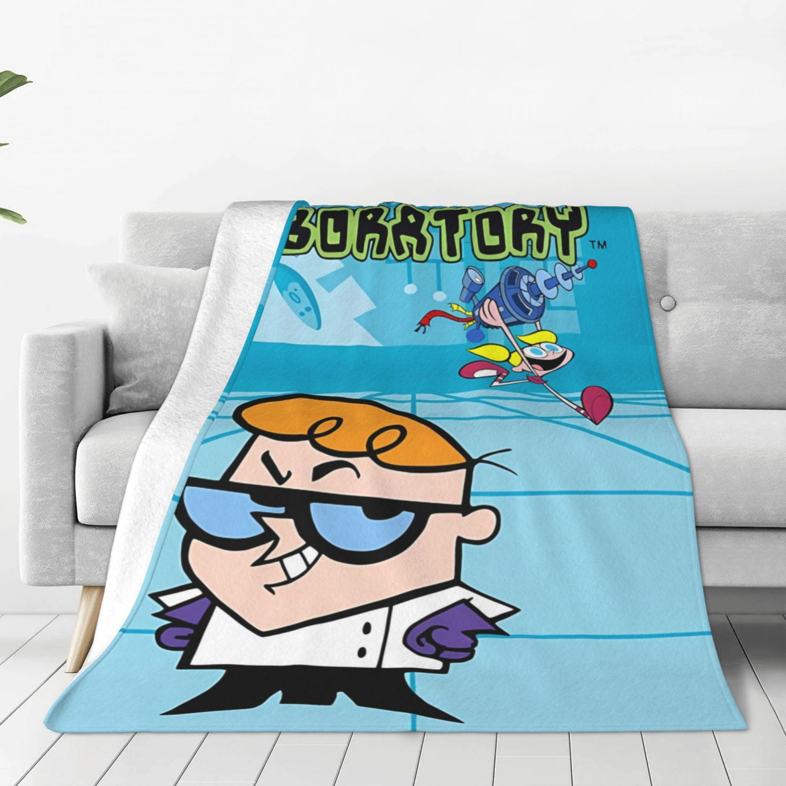 Dexter'S Laboratory Throw Blanket Couch Bed Sofa Soft Lightweight Warm ...