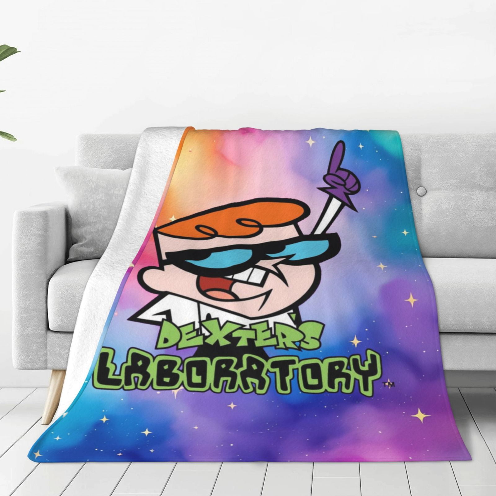 Dexter'S Laboratory Throw Blanket Couch Bed Sofa Soft Lightweight Warm ...