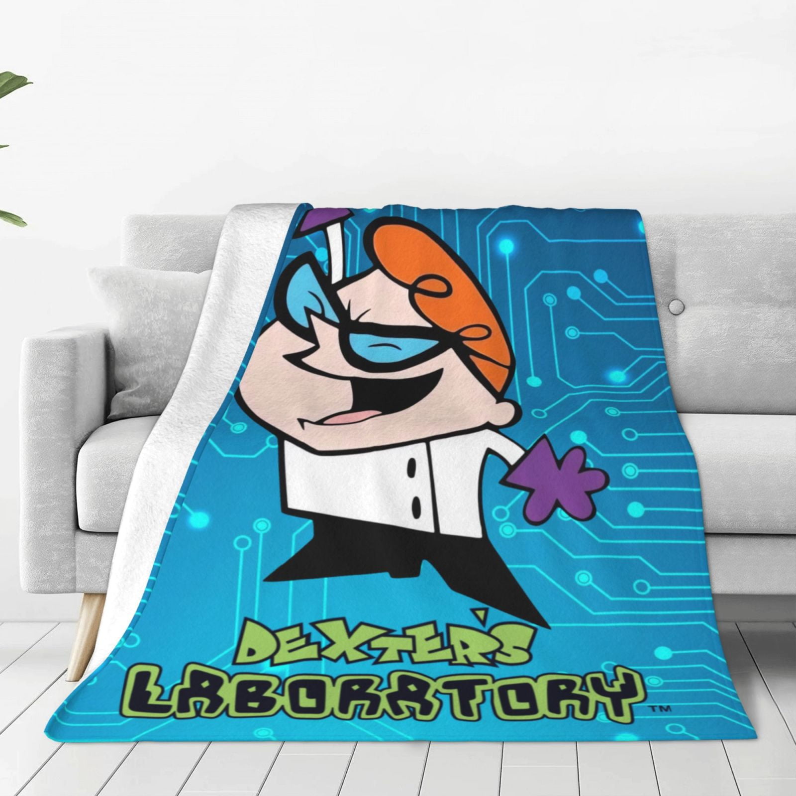 Dexter'S Laboratory Throw Blanket Couch Bed Sofa Soft Lightweight Warm ...