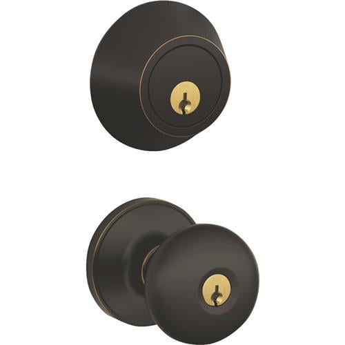 Dexter Stratus Single Cylinder Deadbolt & Door Knob Combo ABZ ENTRY ...