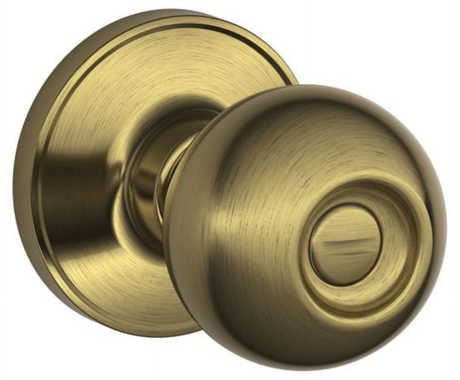 Dexter by Schlage J40CNA609 Corona Bed and Bath Knob, Antique Brass ...