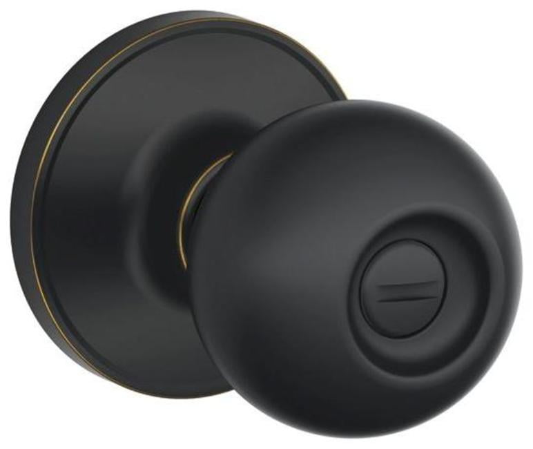Dexter by Schlage J40CNA716 Corona Bed and Bath Knob, Aged Bronze ...