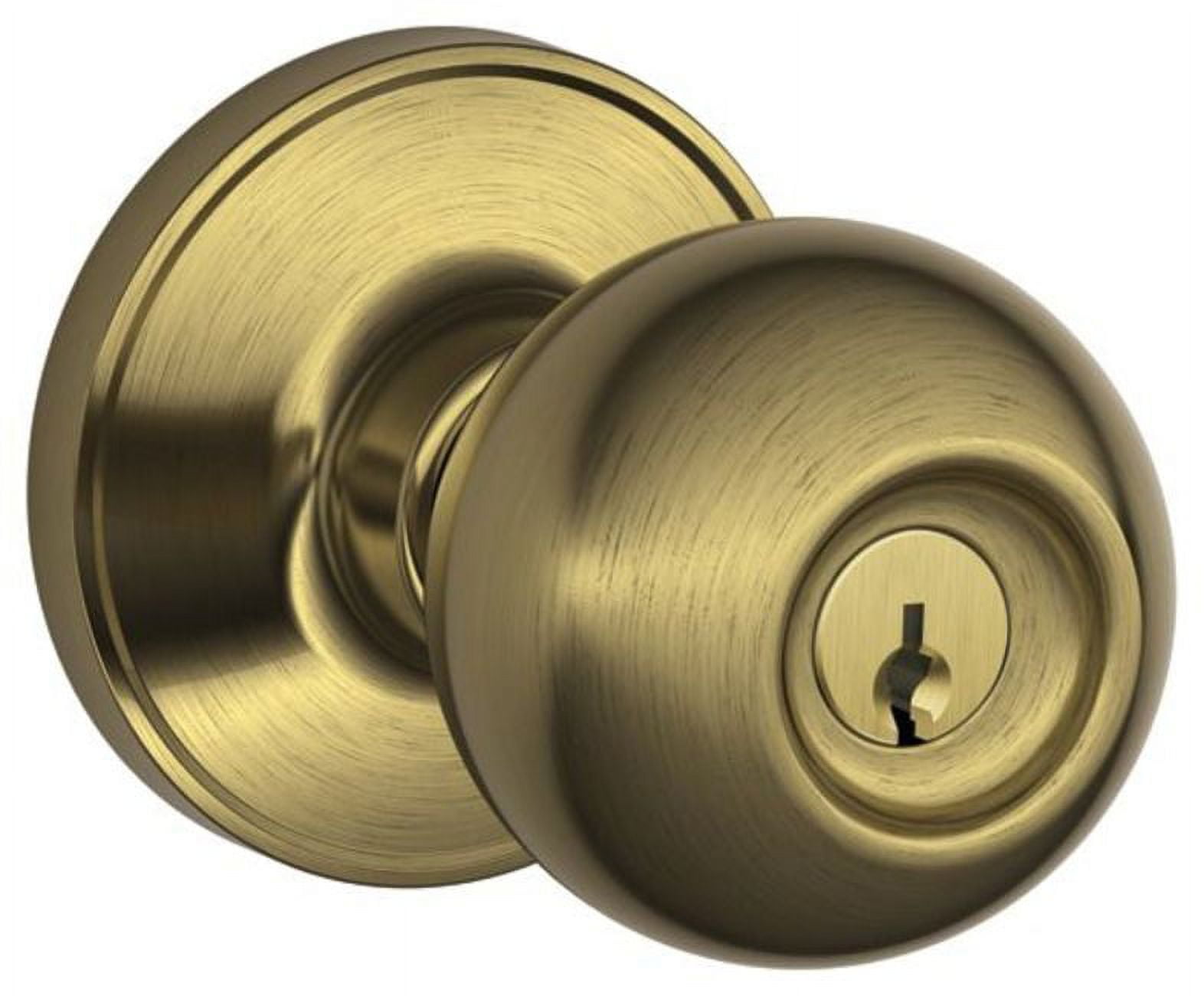 Dexter by Schlage J54CNA609 Corona Keyed Entry Knob, Antique Brass ...