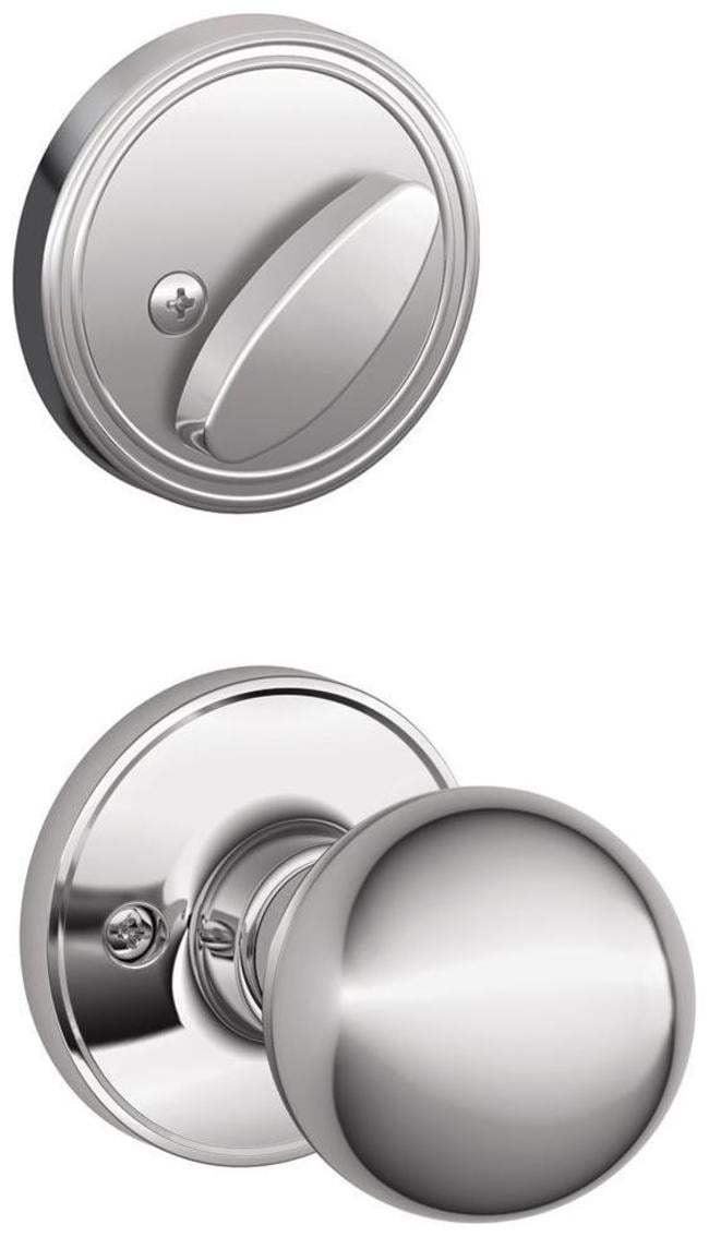 Dexter by Schlage JH59CNA625 Corona Knob Interior Handleset, Bright ...