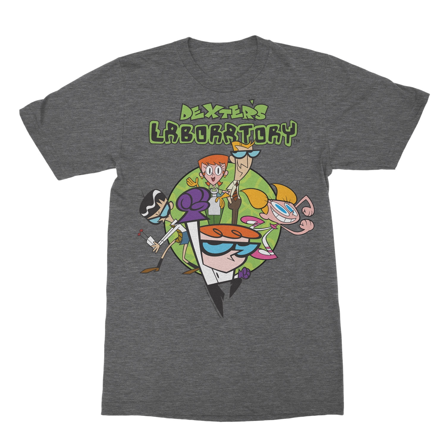 Dexter's Lab Laboratory Dex and the Gang Group Photo Adult T-Shirt Tee ...