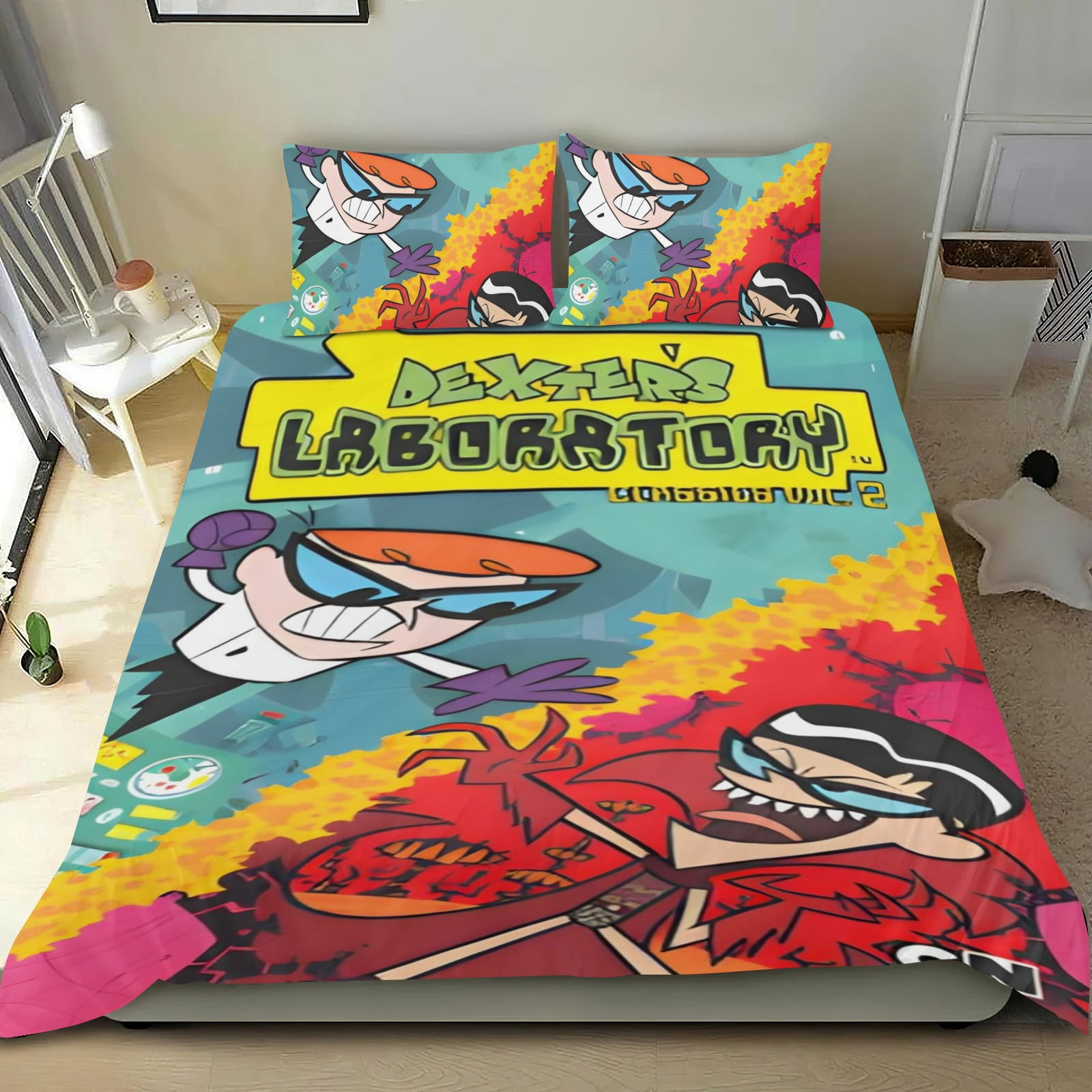 Dexter's Laboratory-Bed Duvet Cover Microfiber Bedding Sets 3D Printed ...