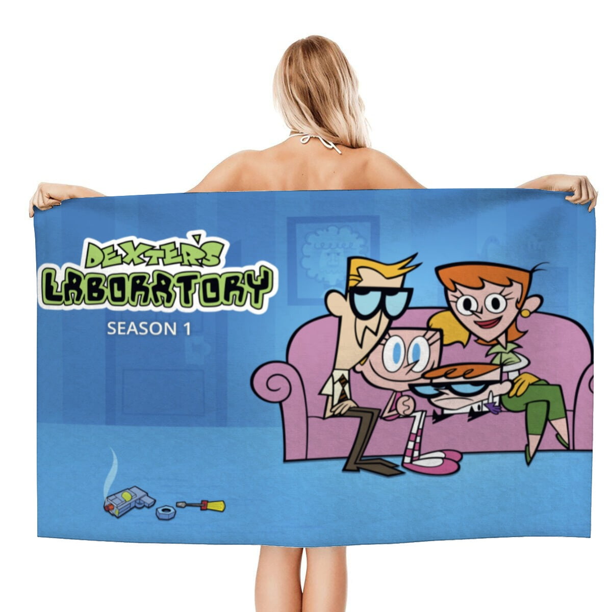 Dexter's Laboratory Gifts Beach Towel for Women Girl Birthday Inspired ...
