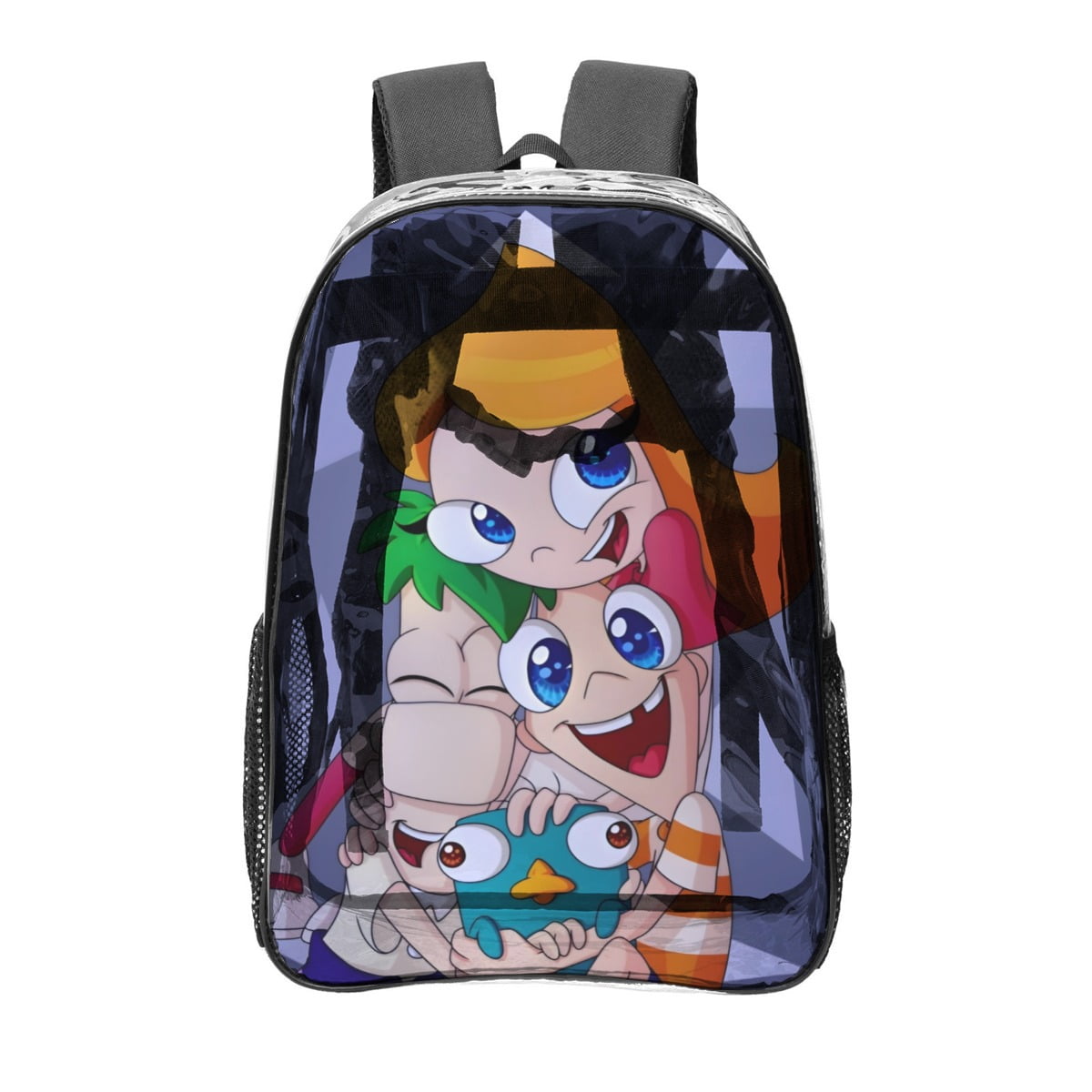 Dexter's Laboratory Pattern Transparent Backpack Lightweight And fashionable Showcasing ...