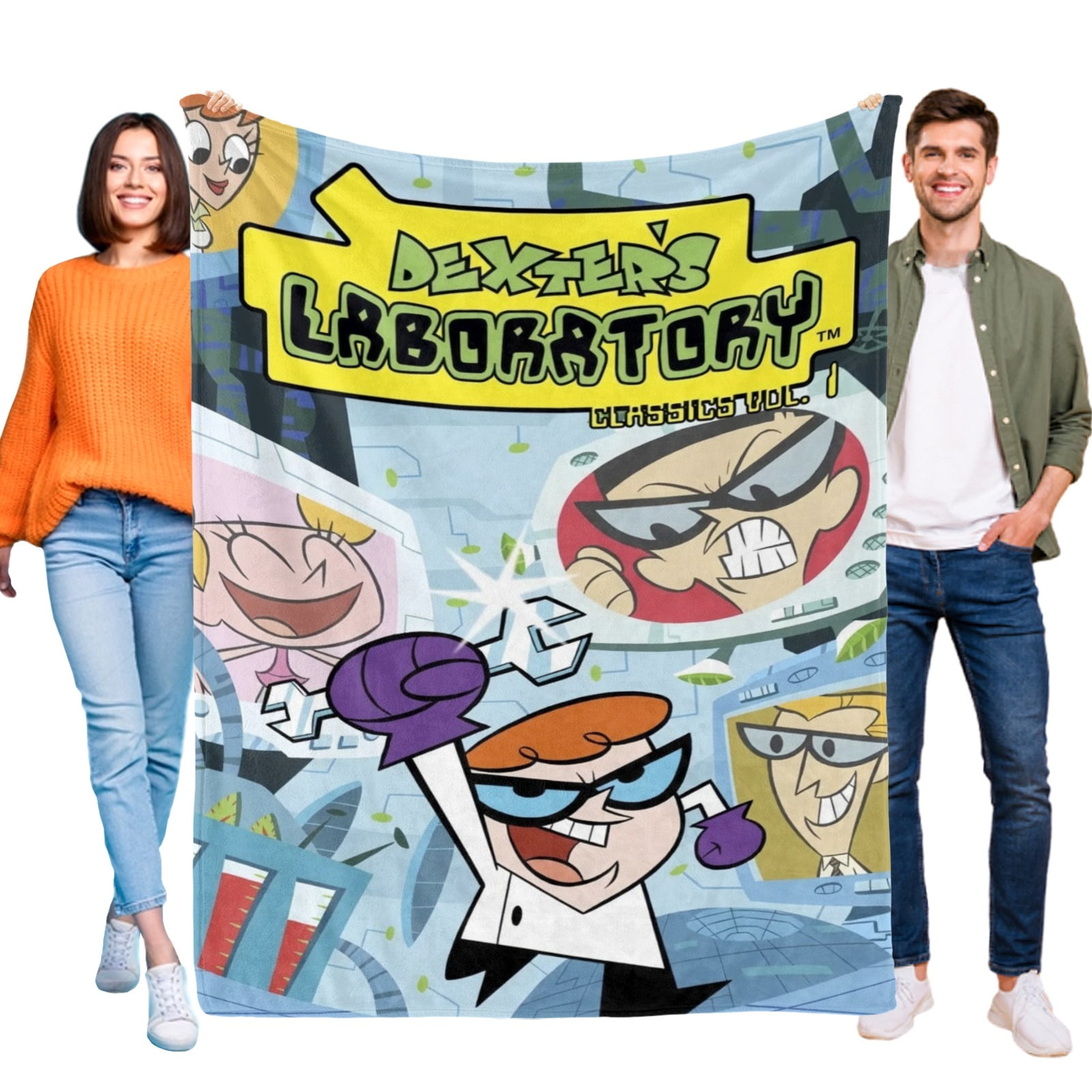 Dexter's Laboratory Throw Blanket Gifts for Fans Lover Girls Boys Women ...