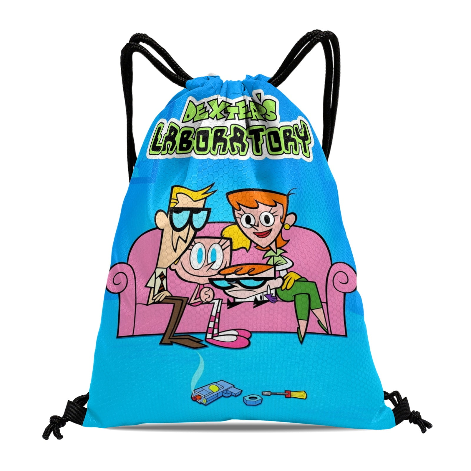 Dexter's Laboratory canvas Tote Bag.13.8 x 15.8 inches（35x40cm ...