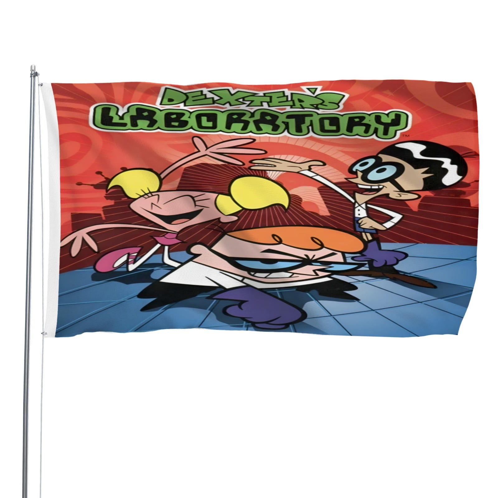 Dexter's Laboratory flag perfect for outdoor decoration, can be hung ...