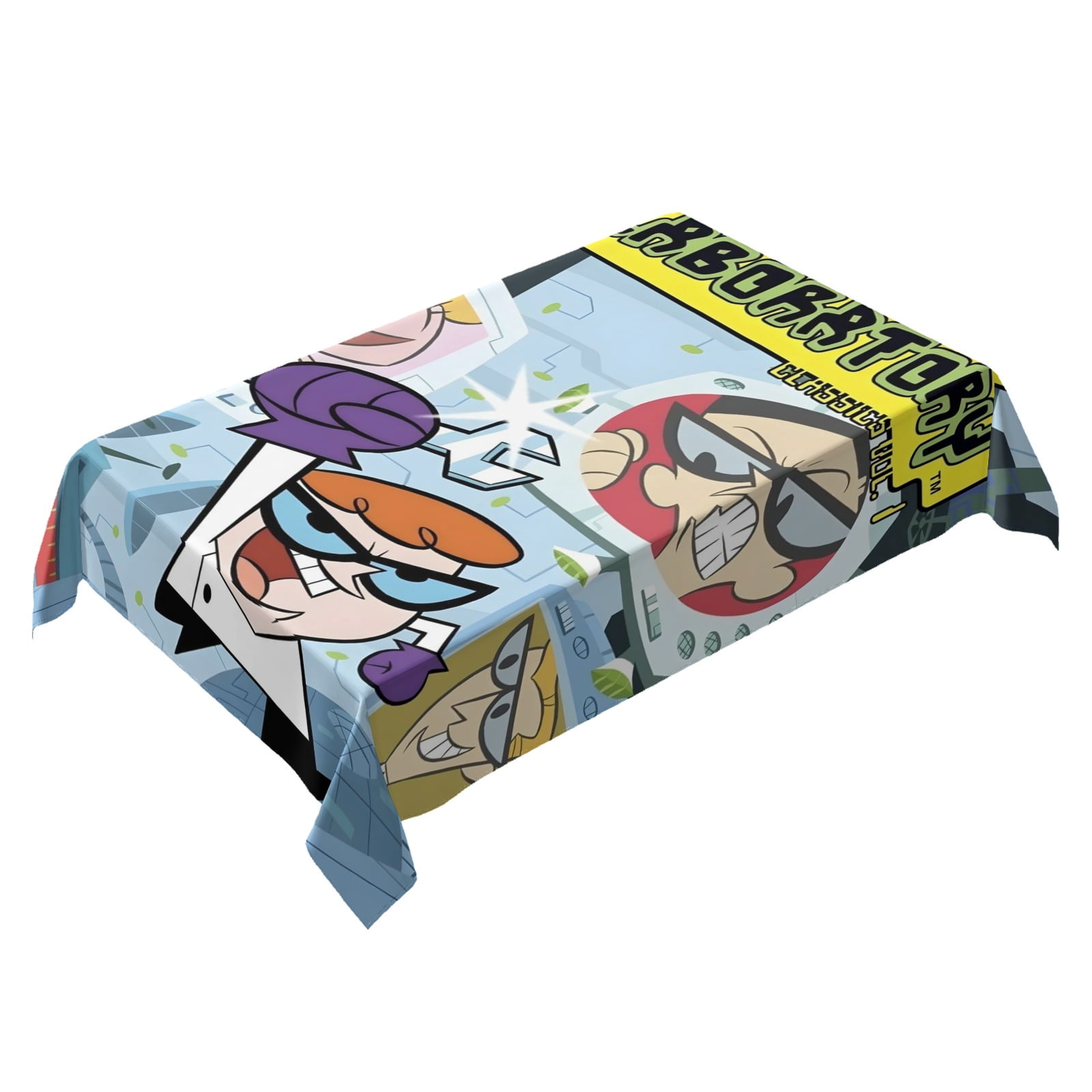 Dexter's Laboratory-theme square tablecloth has an iconic print, fits ...