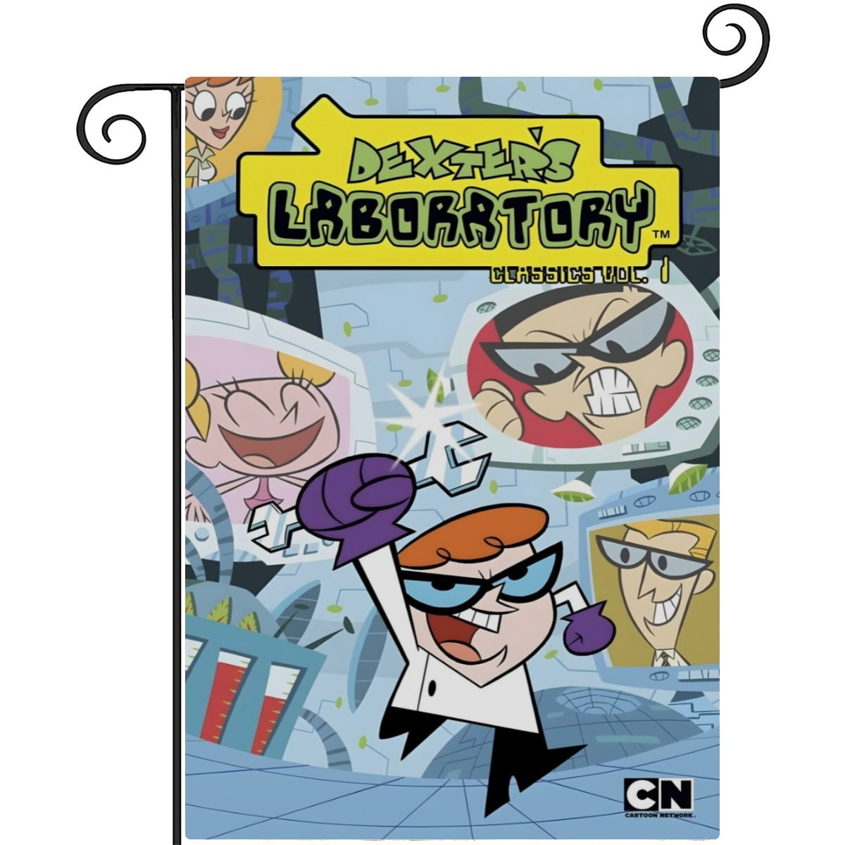 Dexter's Laboratory-themed Garden Flag. Perfect gift for fans, friends ...