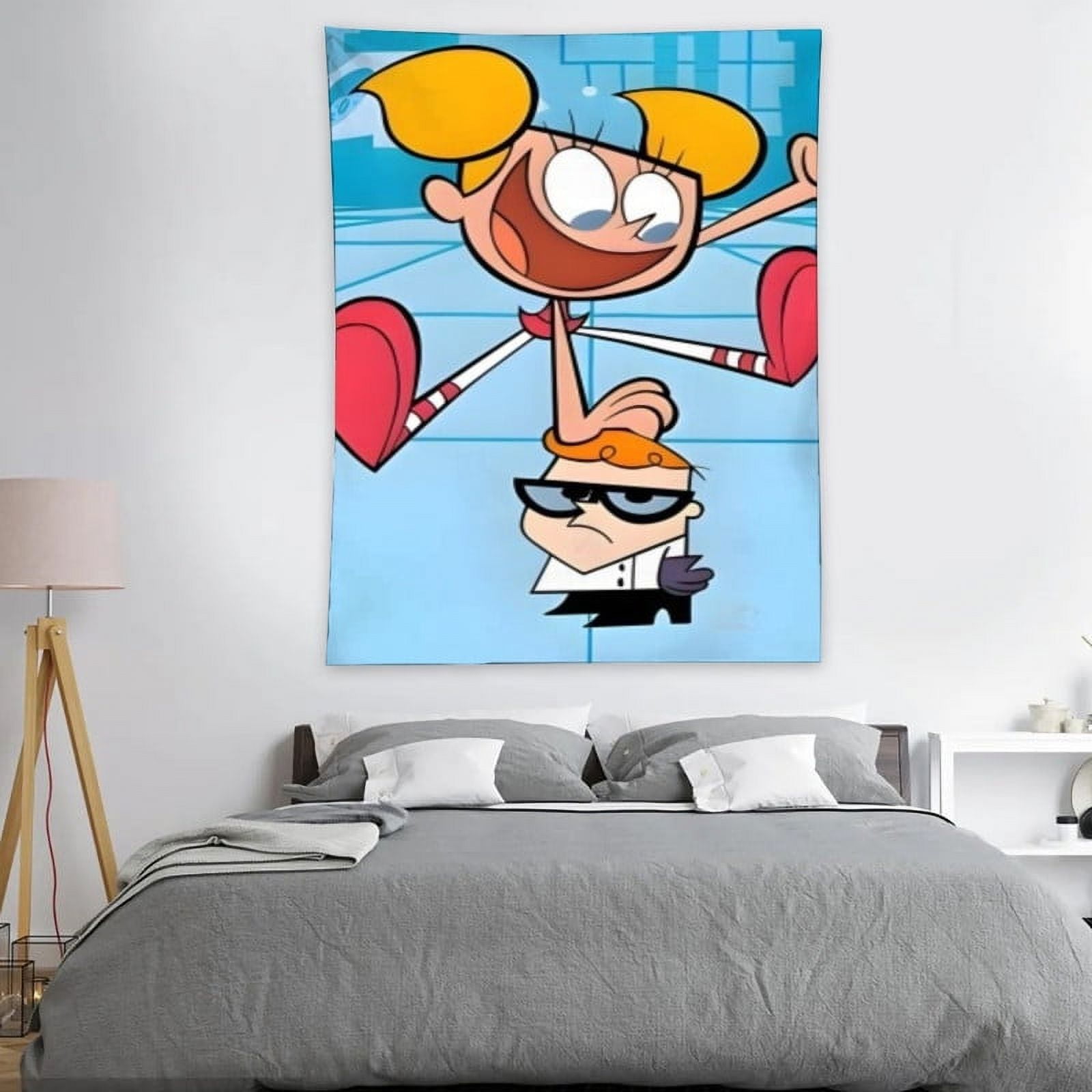 Dexter's Laboratory themed tapestry 40 x 60 inches with rich colors and ...