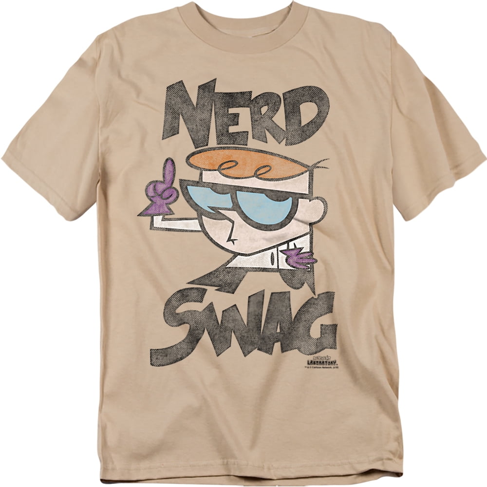 Dexters Laboratory Nerd Swag Officially Licensed Adult T-Shirt ...