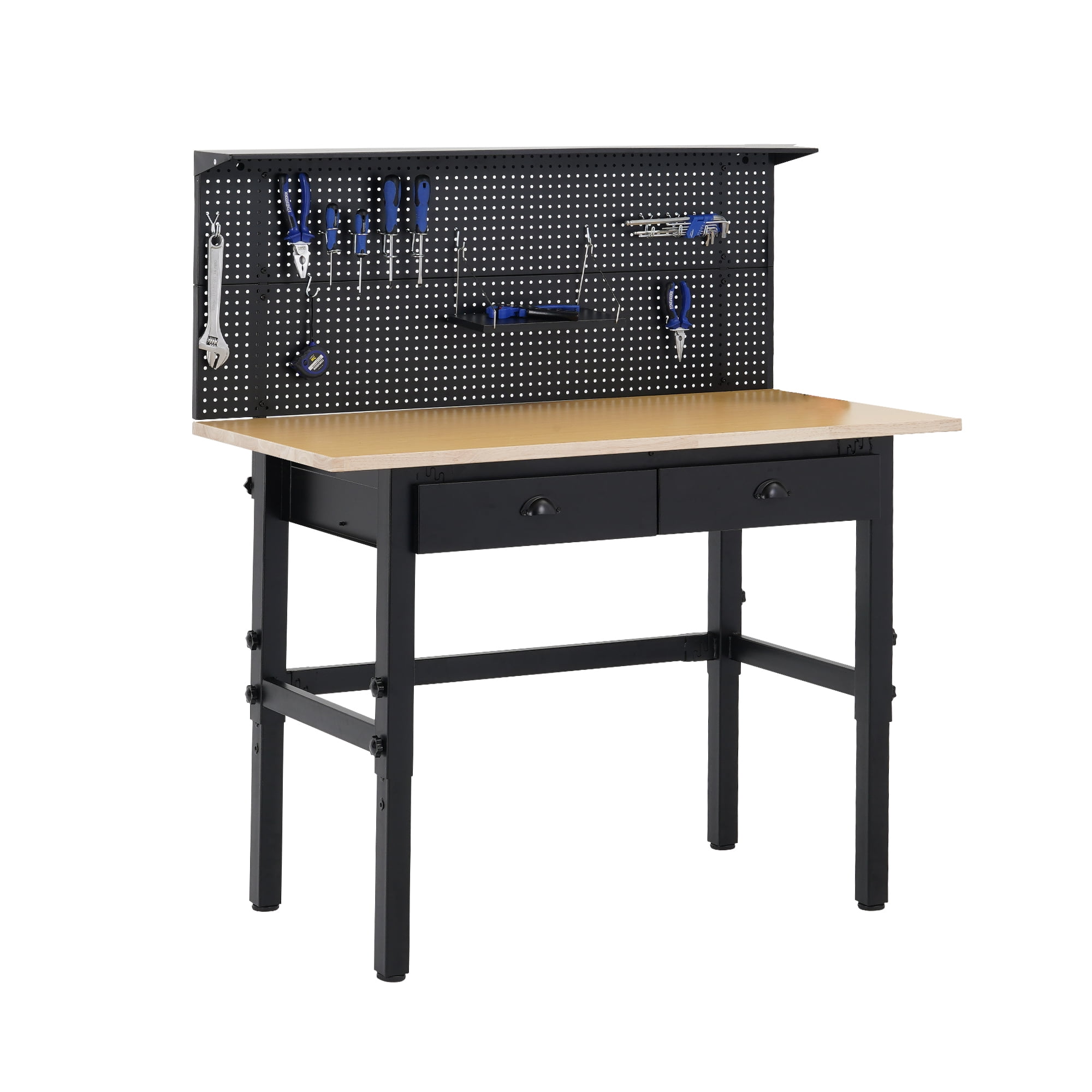 Dextra 48’’ Work Benches for Garage Work Table with Power Outlets ...
