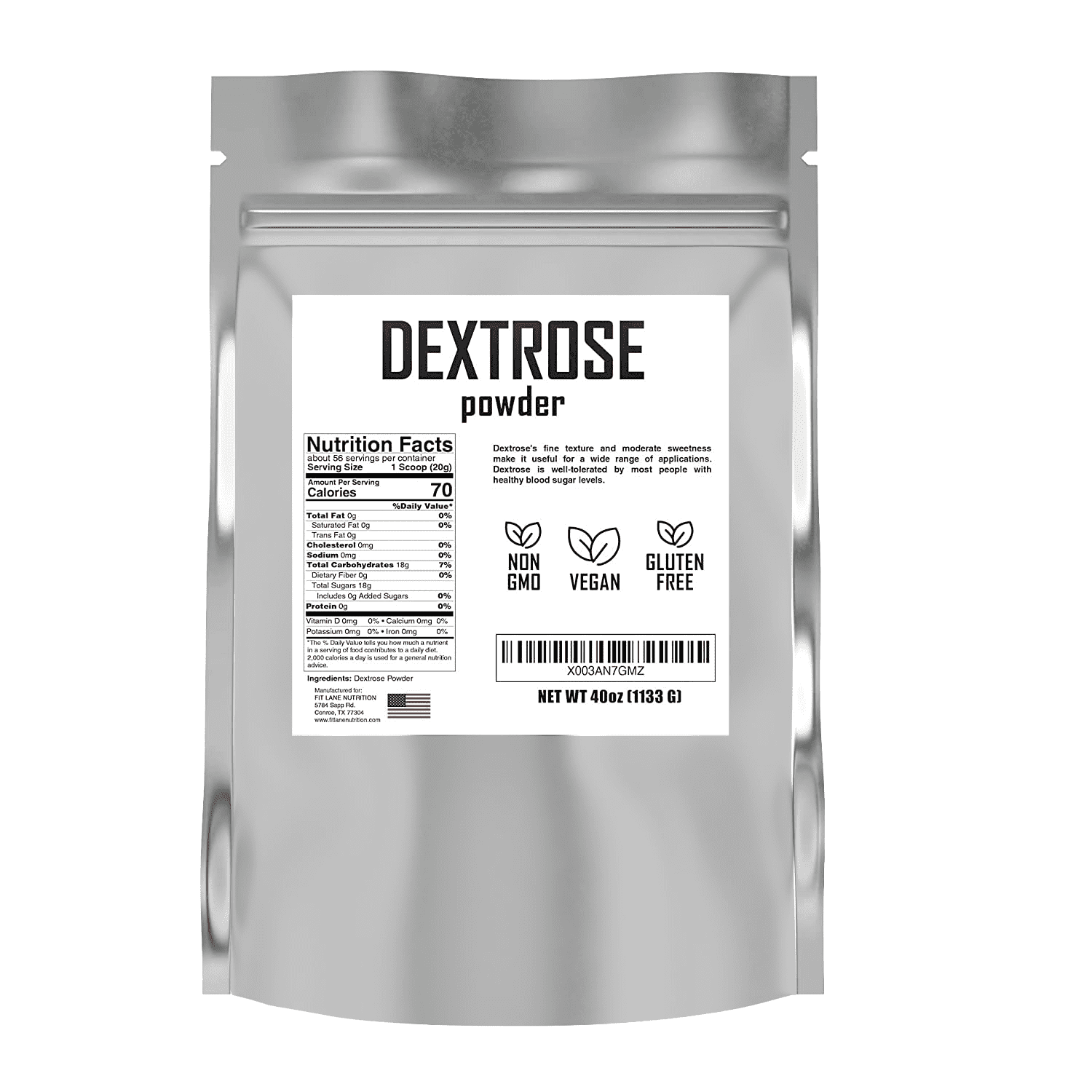 Dextrose Powder 2.5 lbs - Food Grade Sugar for Brewing and Sausage ...