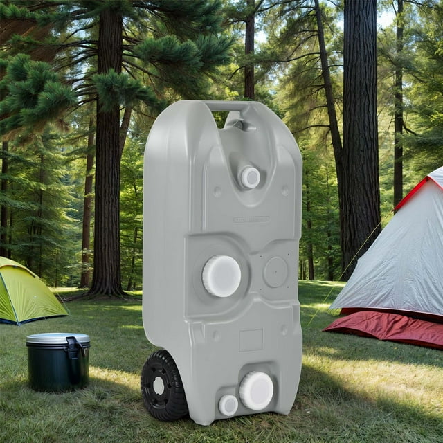 Free Shipping! Dextrus 10.6 Gallon Portable RV Water Tank with Wheels ...