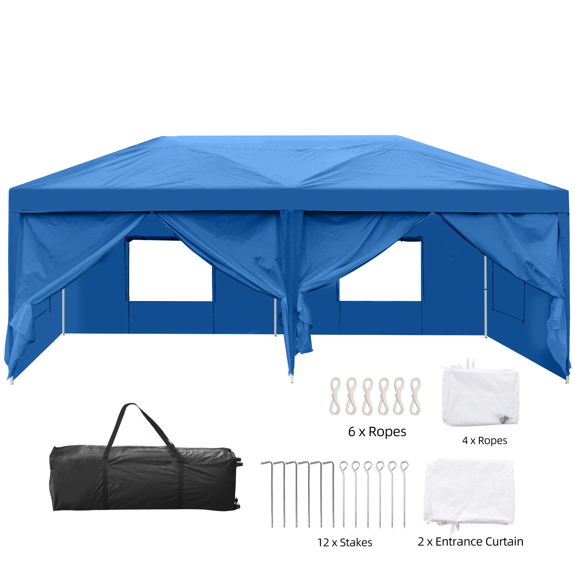 Dextrus 10' x 20' Outdoor Canopy Tent, Pop Up Outdoor Canopies ...
