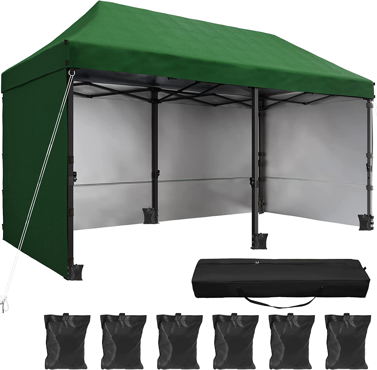 Dextrus 10x20 ft Outdoor Pop Up Canopy Tent with Removable Sidewalls ...