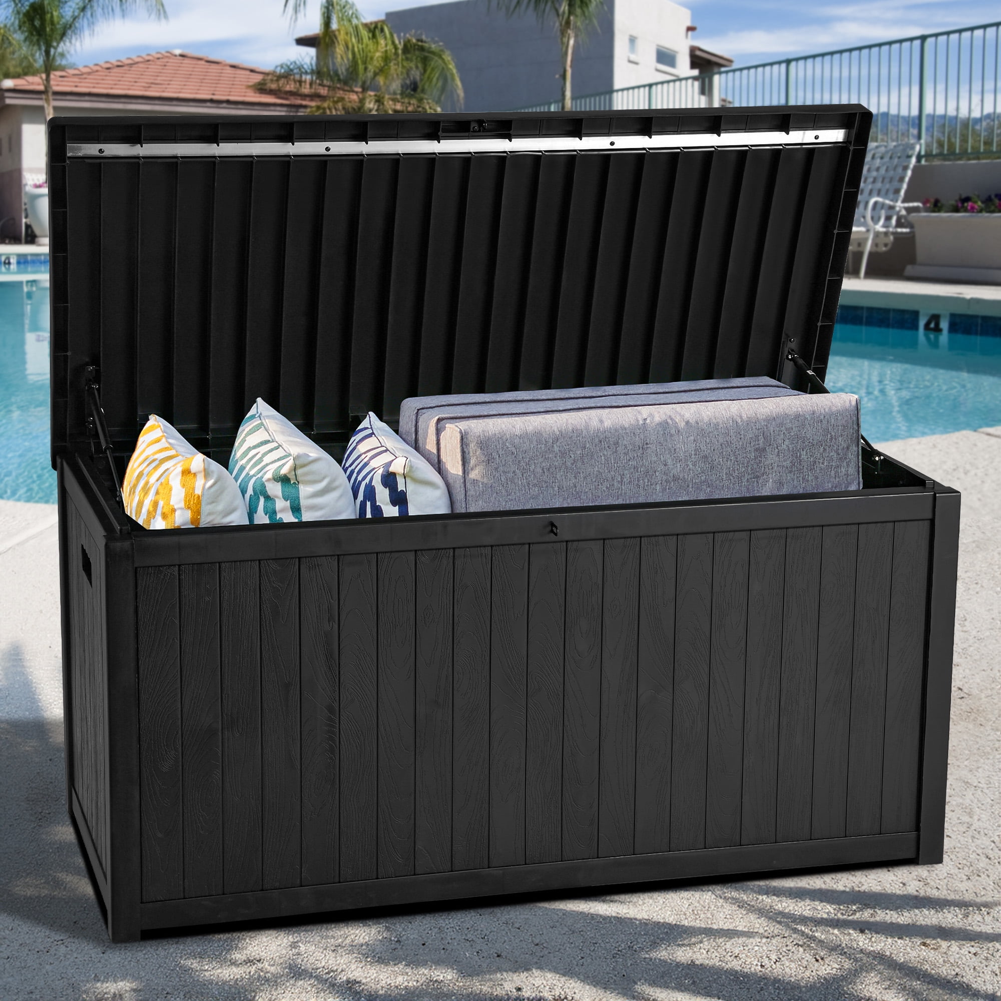 Free Shipping! Dextrus 114 Gallon Large Storage Deck Box,Outdoor ...