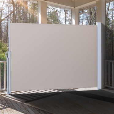 Zimtown 71" x 118" Retractable Side Awning Wind Screen Privacy Gray ...