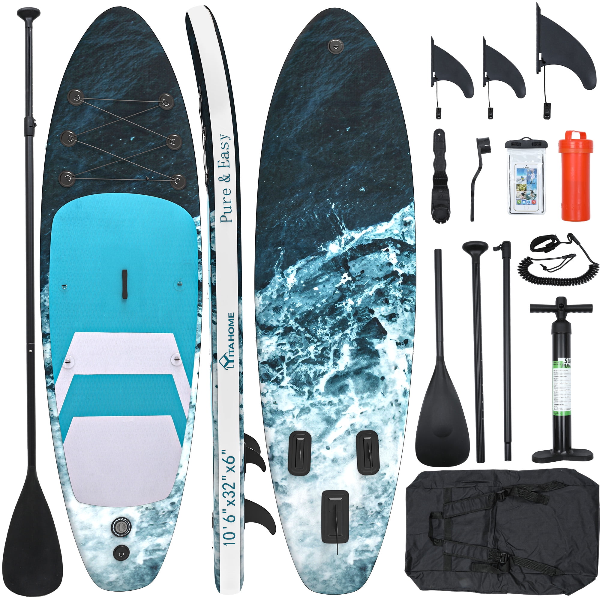Dextrus 11ft 6in Inflatable SUP Board with Accessories - Military-Grade ...