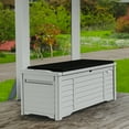 Dextrus Outdoor 120 Gallon Resin Deck Box White