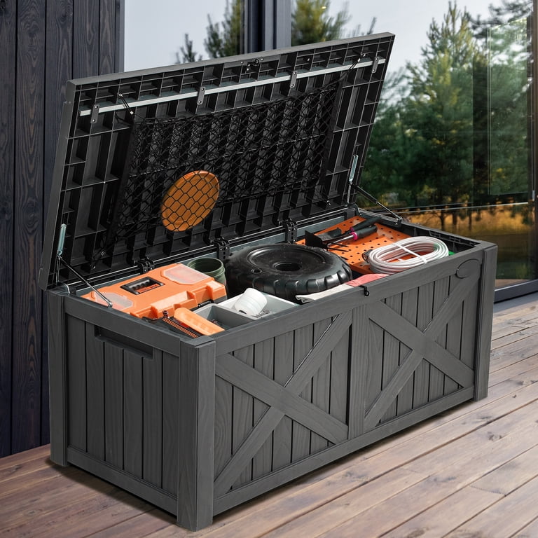 Costco Outdoor Storage Box 230 Gal. Waterproof Resin Outdoor Storage