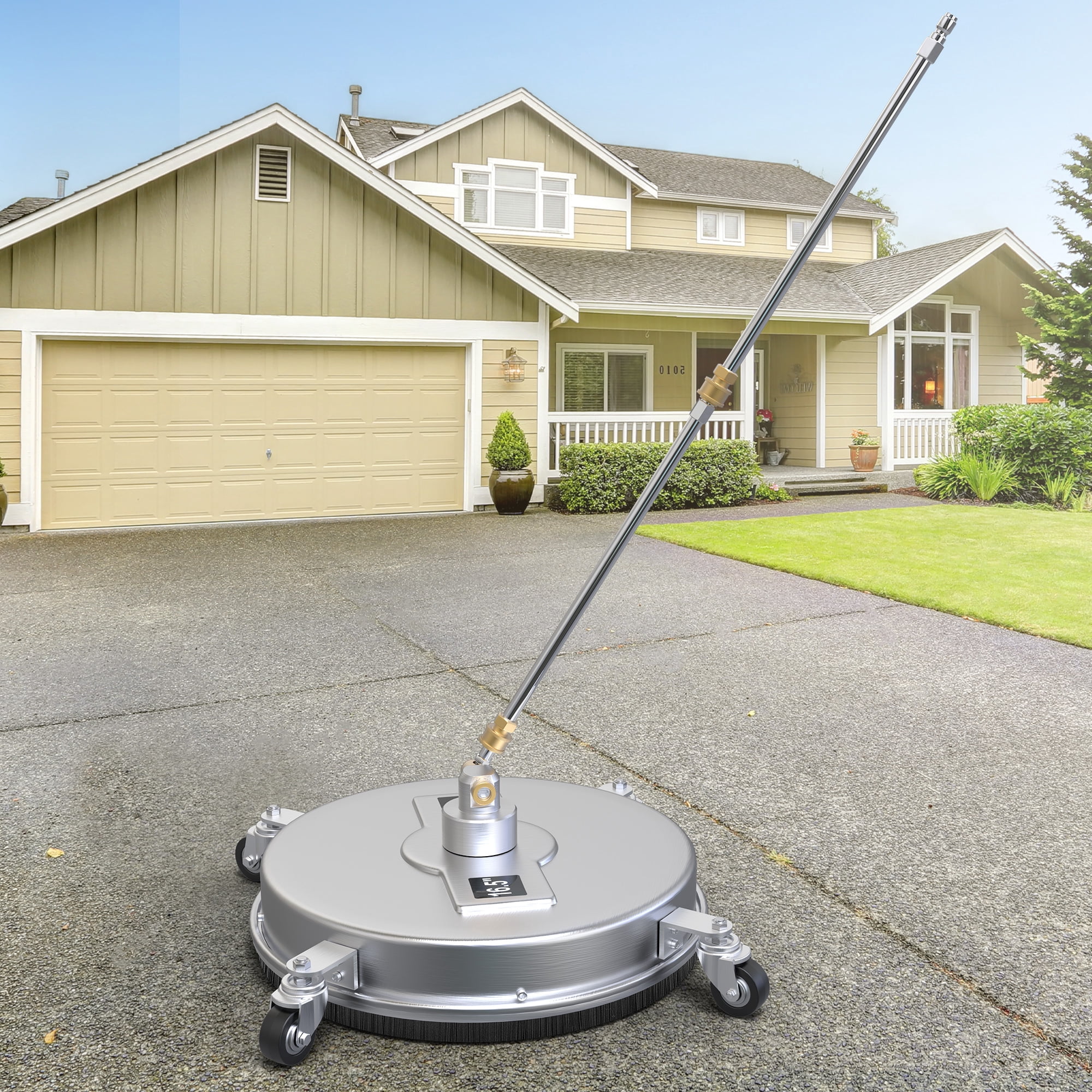 Dextrus 16.5" Pressure Washer Surface Cleaner with 4 Wheels, 2 ...