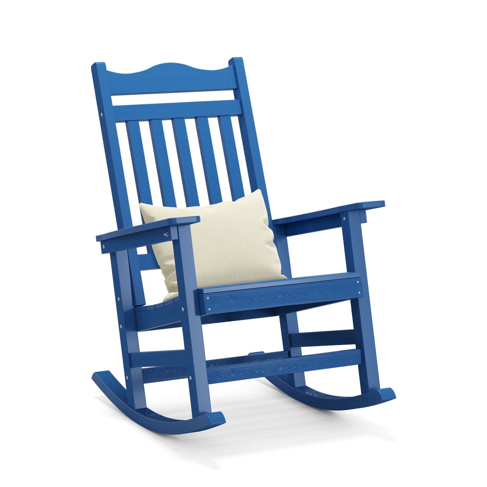 Dextrus All-Weather Plastic Patio Rocking Chair for Outdoor Indoor ...