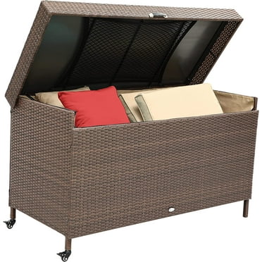 Dextrus 180 Gallon Large Outdoor Storage XL Deck Box w/Divider for ...