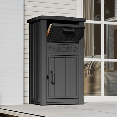 VORVIL Galvanized Steel Home Parcel Box, Package Drop Box, Extra Large ...