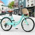 Dextrus Women's 24-inch Adjustable Seat Beach Cruiser Bikes - Walmart.com