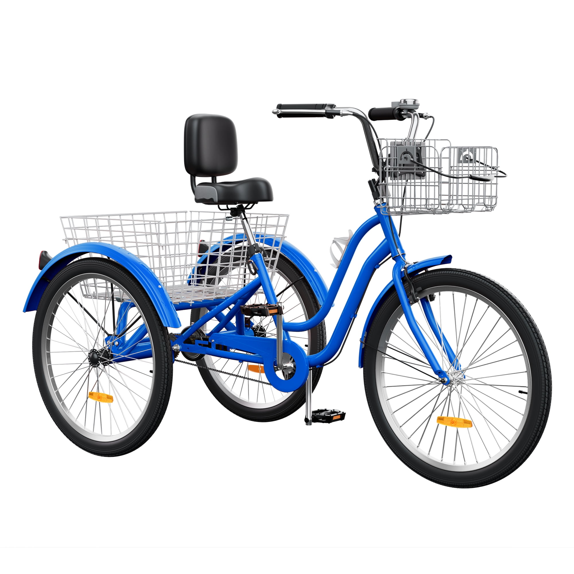 Dextrus 26 Inch 3-Wheel Bike, Single Speed Adult Trike, Low Step ...