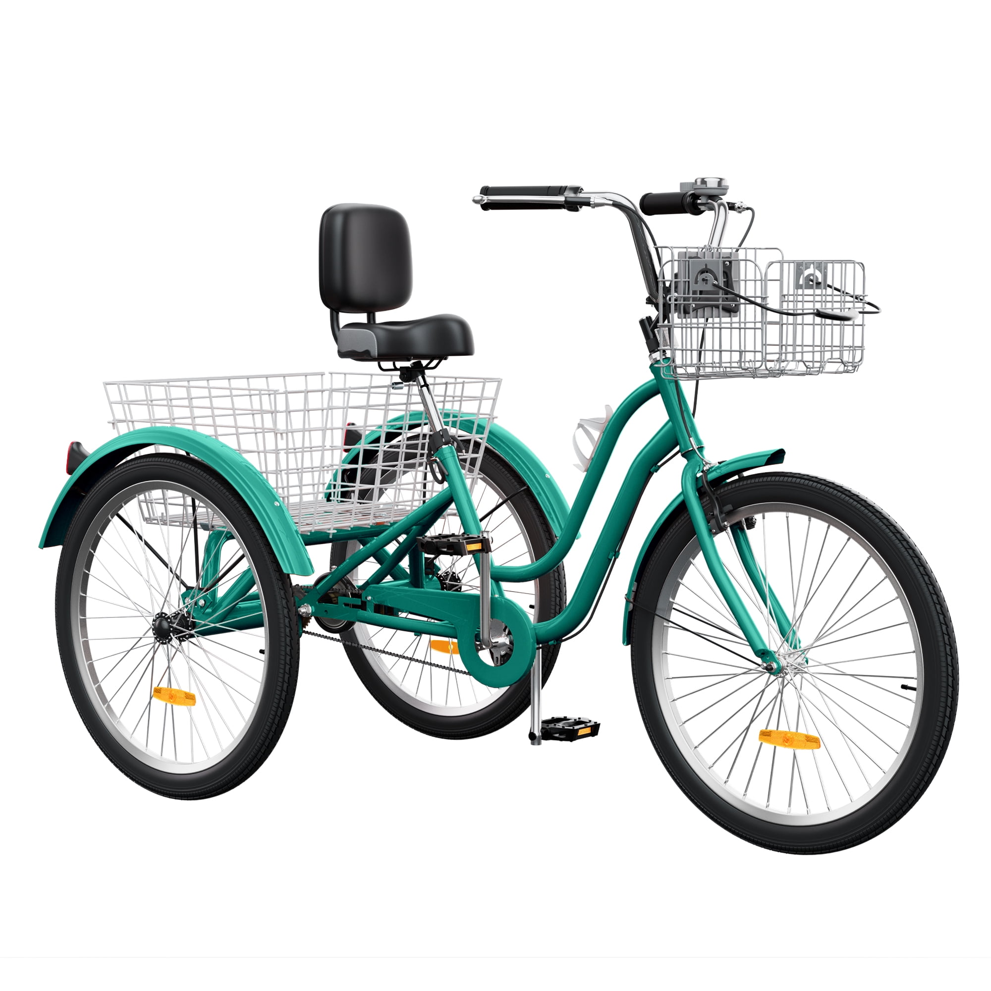 Dextrus 26 Inch 3-Wheel Bike, Single Speed Adult Trike, Low Step ...