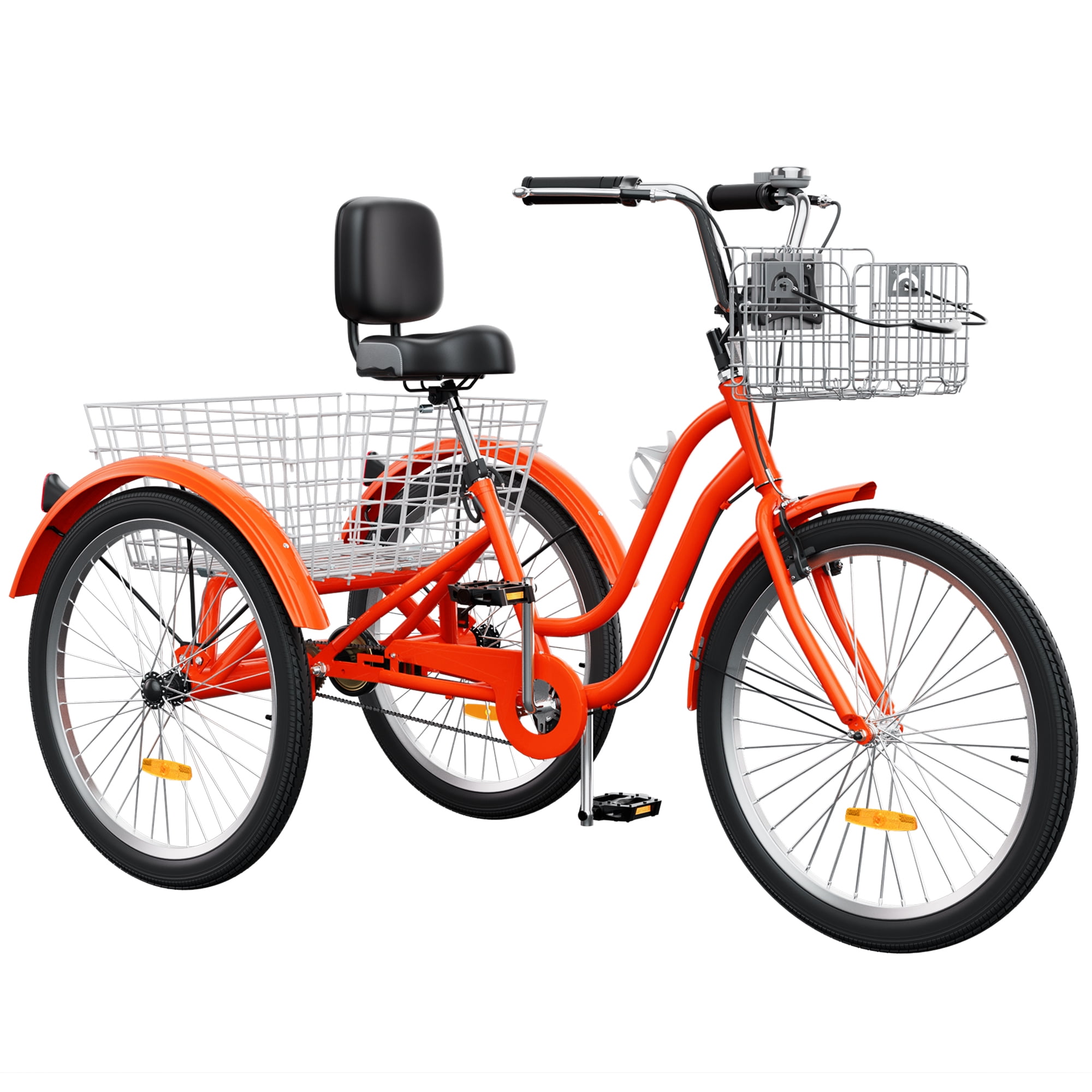 Dextrus 26 Inch 3-Wheel Bike, Single Speed Adult Trike, Low Step ...