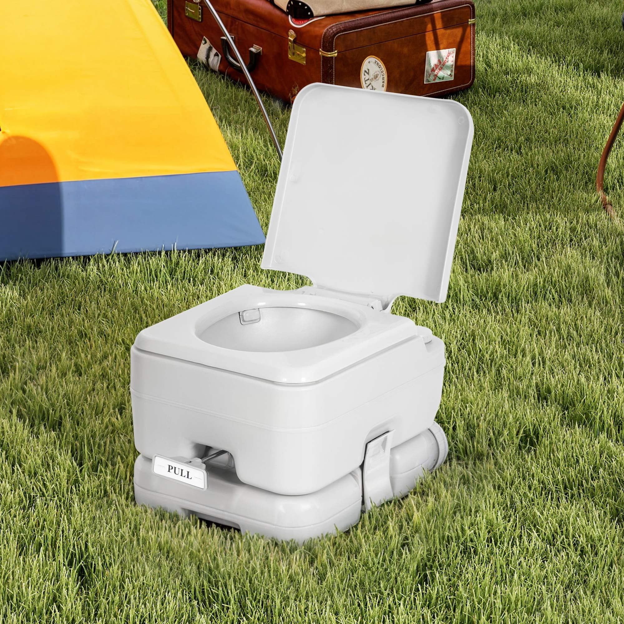 Dextrus 3.17-gal Portable Toilet with Detachable Water Tank, Porta ...
