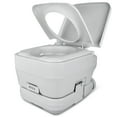 Dextrus 3.2 Gallon Portable Toilet, RV Toilet with Double Water Outlet ...
