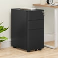 Dextrus 3-Drawer Metal Office Filing Cabinet, Compact Portable and ...