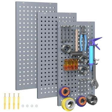Wall Control Pack of Metal Peg Boards - Two 32-Inch Tall x 16-Inch Wide ...