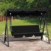 Mainstays Lawson Ridge 2-Seat Steel Outdoor Freestanding Porch Swing ...